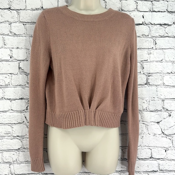 Frame Denim | Sweaters | Frame Recycled Cashmere Pleated Hem Crew Neck ...